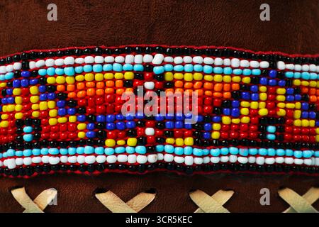 Traditional warbonnet (Native American chief headdress) isolated on ...