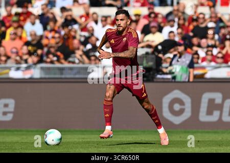 Lorenzo Pellegrini of AS Roma during the Serie A match between Roma and ...
