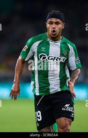 Cucho Hernandez of Real Betis during the Spanish championship LaLiga ...