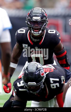 Houston Texans linebacker Azeez Al-Shaair stands on the sideline during ...