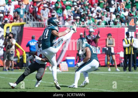 Philadelphia Eagles punter Braden Mann (10) runs off the field during ...