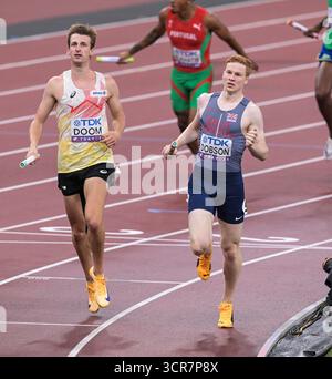 Charles Dobson of Great Britain competing in the men’s 400m semi finals ...
