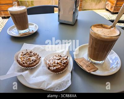 Cake from Portugal called "pastel de belem". Puff pastry filled with ...
