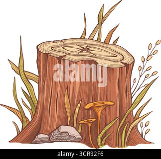 Isolated colored mushroom autumn sticker icon Vector Stock Vector Image ...