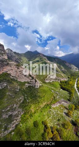Aerial photography of Youning Temple in Huzhu County, Haidong City ...