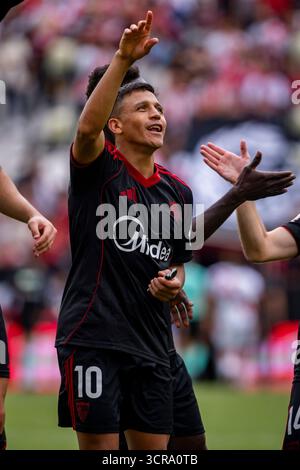 Alexis SANCHEZ of Sevilla FC celebrates his goal during the Spanish ...