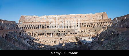 Detail of the arena or coliseum for Roman games within the city of ...