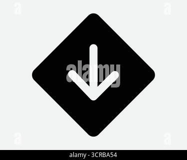 Down Arrow Icon. Below Under Underneath Bottom Downward Symbol ...