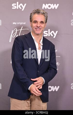 Francesco Colella attend the photocall for the presentation of Petra TV ...