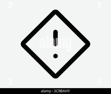 Exclamation Point Square Diamond Icon Alert Attention Dangerous Notice ...