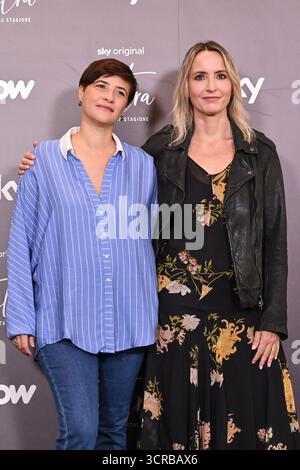 Ilaria Macchia and Giulia Calenda attend the photocall for the ...