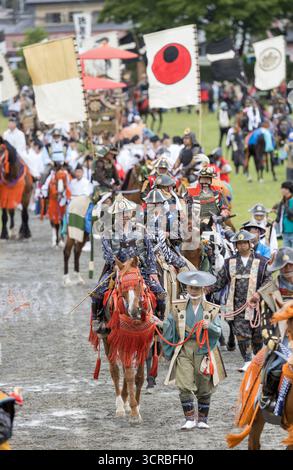 Soma Nomaoi Festival Haranomachi Fukushima Prefecture Japan Samurai ...