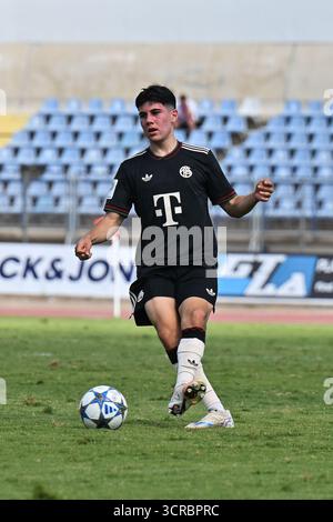 Paphos, Zypern. 30th Sep, 2025. Jubel der Bayer nach dem Treffer zum 0 ...