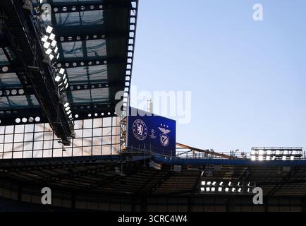 View of scoreboard ahead of the UEFA Champions league Matchday 7 of 8 ...