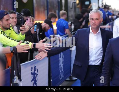 Benfica manager Jose Mourinho ahead of the UEFA Champions League ...