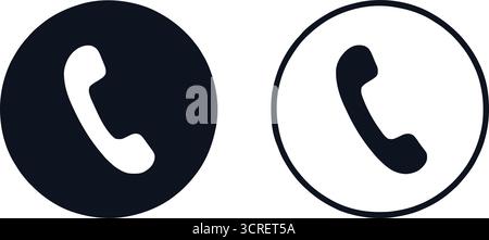 Telephone black glyph ui icon Stock Vector Image & Art - Alamy