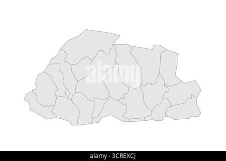 Bhutan political map of administrative divisions Stock Vector Image ...