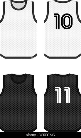Training bibs vector template illustration set Stock Vector Image & Art ...