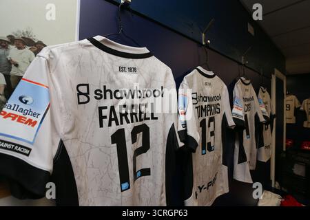 A General view of Kingston Park during the Gallagher Prem Rugby match ...