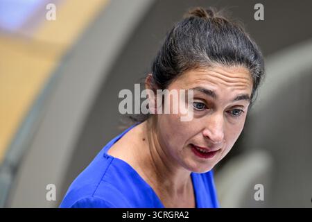 Flemish Minister for Education and Work Zuhal Demir pictured during a ...