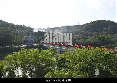 A general view showing the Luohu Port on January 25, 2026 in Shenzhen ...