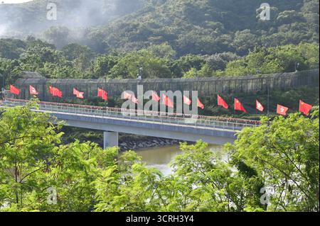 A general view showing the Luohu Port on January 25, 2026 in Shenzhen ...