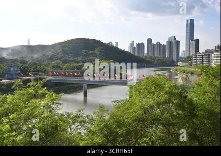 A general view showing the Luohu Port on January 25, 2026 in Shenzhen ...