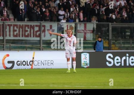 Alessandro Capelli (Calcio Padova) in action against Filippo Ranocchia ...