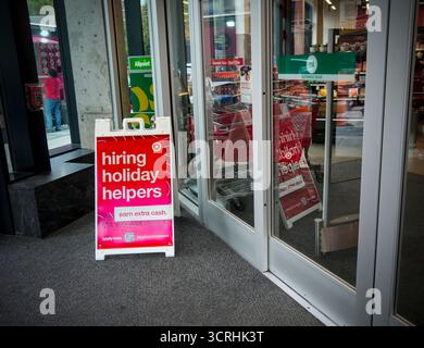 Target department store We're hiring sign - USA Stock Photo - Alamy