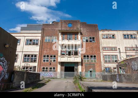 Urban decay: abandoned and derelict Torridge Vale Dairy, closed in 1993 ...