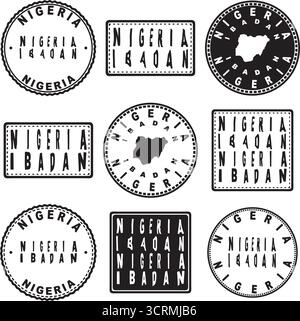 City Map Africa Nigeria Ibadan vector illustration Stock Vector Image ...