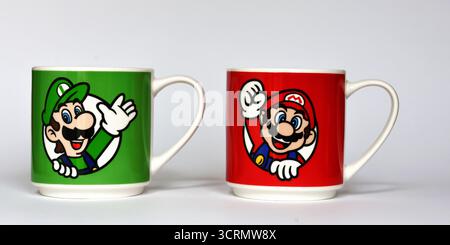 Official Super Mario by Nintendo mugs featuring Mario and Luigi ...