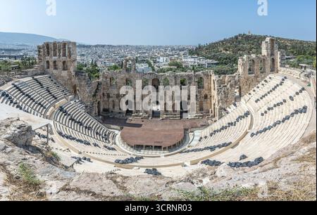 The Odeion of Herodes Atticus, Acropolis of Athens, Greece Stock Photo ...