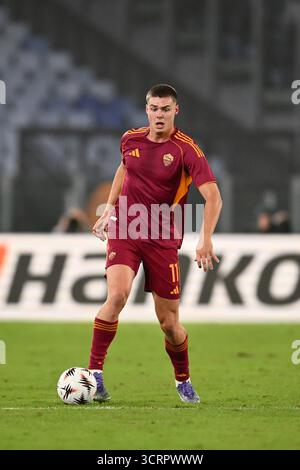 Evan Ferguson of AS Roma during the Europa League match between AS Roma ...