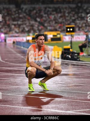 David Barroso of Spain competing in the Men's 800 Metres during World ...