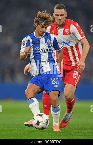 Porto, Portugal - October 2: Timi Elsnik of FK Crvena Zvezda (L ...