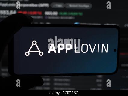 Germany. 03rd Oct, 2025. In this photo illustration, the AppLovin ...