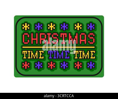 Happy New Year. Pixelated word with geometric graphic background ...