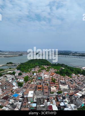 Aerial photography of Luofenggangma Wetland Park in Fenggang Ancient ...