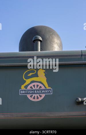GWR 6430 pannier tank locomotive, 1932, North Weald station, Epping ...