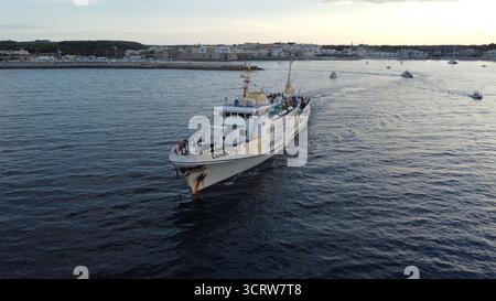 Otranto, Italy - 30 September 2025: Sailing for Gaza. The Conscience ...