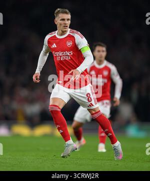 Martin Ødegaard of Arsenal in action during the UEFA Champions League ...