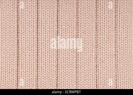 Beige Ribbed Fabric Texture Background with vertical woven lines, soft ...