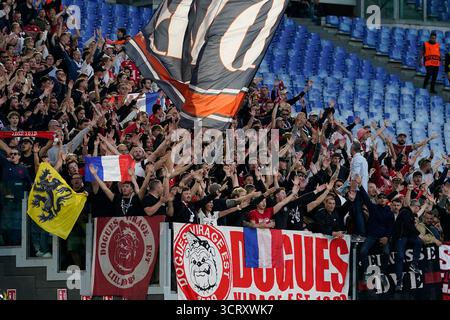 Supporters of Lille during the UEFA Europa League, League phase, MD8 ...