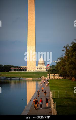 The U.S. Capitol seen in the evening in Washington, Tuesday, Feb 8 ...
