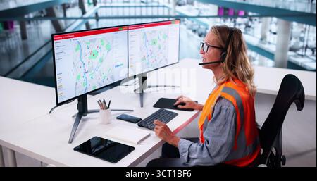 Emergency Call Center: 112 Service For Fire Management Communication ...