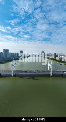 Aerial photography of Baishiqiao in Qianshan, Xiangzhou District ...