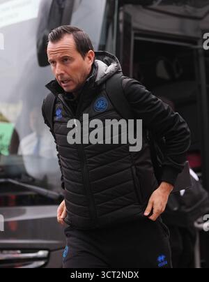 Queens Park Rangers manager Julien Stephan on the touchline during the ...