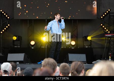 Moss Kena on the stage of the public city festival named Canaletto in ...