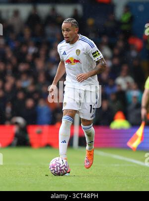 Noah Okafor of Leeds United during the Derby County v Leeds United ...